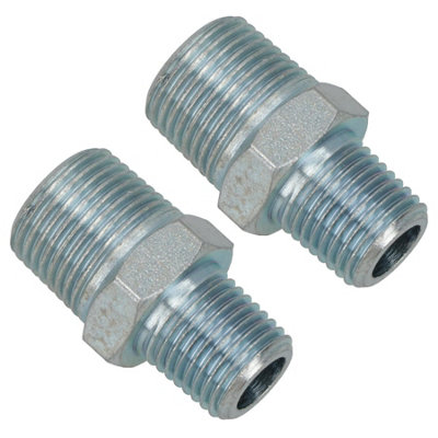 1/4" BSP Male to 3/8" BSP Male Step Up / Down Union Air Fittings 2 PACK ...