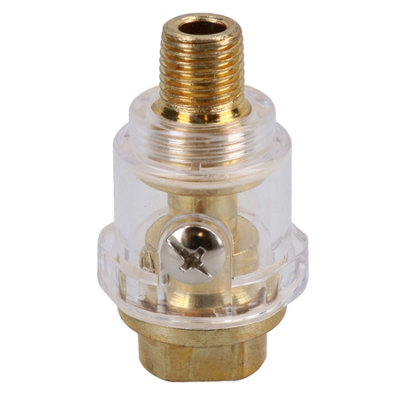 1/4" BSP Mini in Line Air Tool Oiler Lubricator Oil Lubrication Compressors