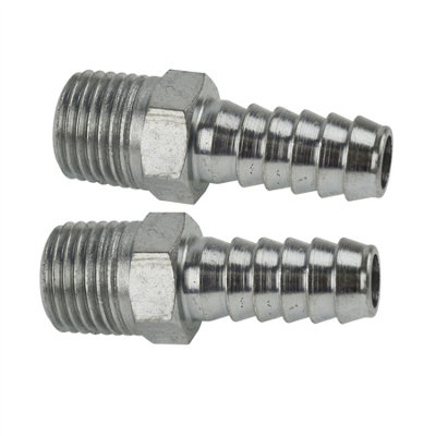 1/4" BSP Thread Hose Tail 5/16" (8mm) Pipe Connector Air Fitting 2 PACK ...
