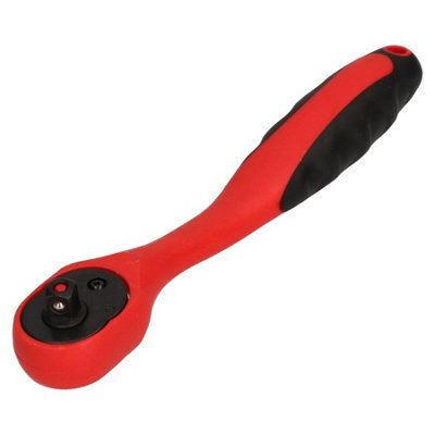 1/4" Drive Curved Quick Release Reversible Ratchet Socket Driver 150mm ...