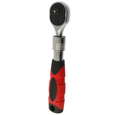 1/4" Drive Extendable Ratchet 150mm - 200mm 6" - 8" Socket Driver ...