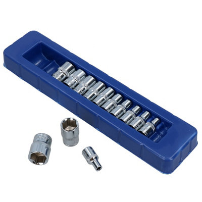 1/4" Drive Shallow Metric & Imperial SAE AF Sockets 4 - 14mm 5/32" - 1/ ...