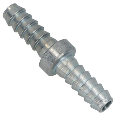 1/4" Hose Joiner / Repair Fitting Double Hose Tail Air Pipe Connector FT058