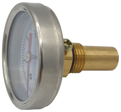 1/4 INCH REAR ENTRY 0-120C THERMOMETER TEMPERATURE GAUGE 40MM FRONT DIAL