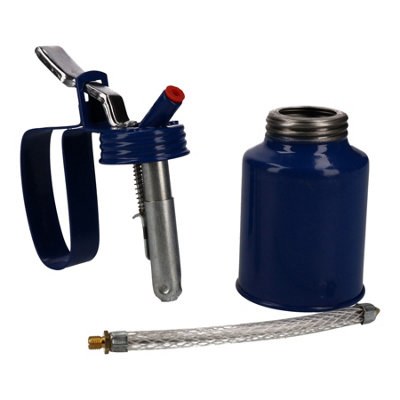 1/4 Pint Oil Lubricant Metal Can with Flexible Spout Thumb Pump Trigger ...