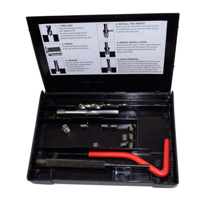 1/4" x 20 UNC Imperial Tap Repair Cutter Kit Helicoil Damaged Threads ...