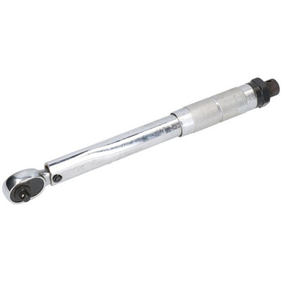 1/4in Drive Torque Wrench 5 to 25 Nm and Metric 6 Sided Deep Sockets 4 ...