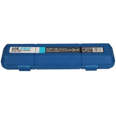 1/4in Drive Torque Wrench 5 to 25 Nm and Metric 6 Sided Deep Sockets 4 ...