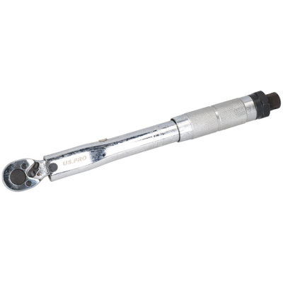 1/4in Drive Torque Wrench 5 to 25 Nm and Metric 6 Sided Deep Sockets 4 ...