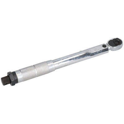 1/4in Drive Torque Wrench 5 to 25 Nm and Metric 6 Sided Deep Sockets 4 ...