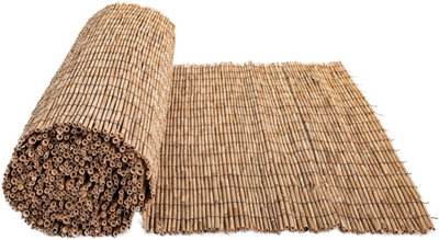 1.5m x 4m Natural Fence Peeled Reed Fencing Outdoor Garden Privacy