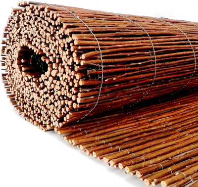 1.5m x 4m Screening Willow Fencing Natural Screening Roll Privacy ...