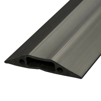 1.5m x 68mm Heavy Duty Rubber Floor Cable Cover Protector Conduit ...