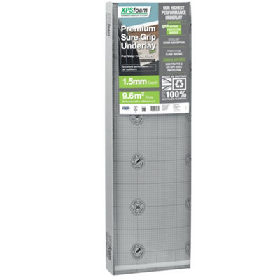 1.5mm Sure Grip Premium Underlay PLUS for Vinyl Click Flooring 9.6m2