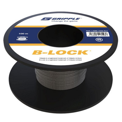 1.5mm x 100 metres Gripple B-Lock Galvanised Steel Wire Rope Cable