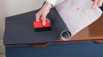 1.5mX 67cm DC FIX QUADRO NAVY BLUE STICKY BACK PLASTIC SELF ADHESIVE ...