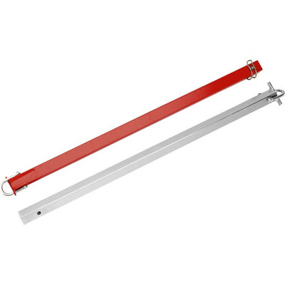 1.6m Heavy Duty Rigid Tow Pole - 2500kg Rolling Load Capacity - Vehicle ...