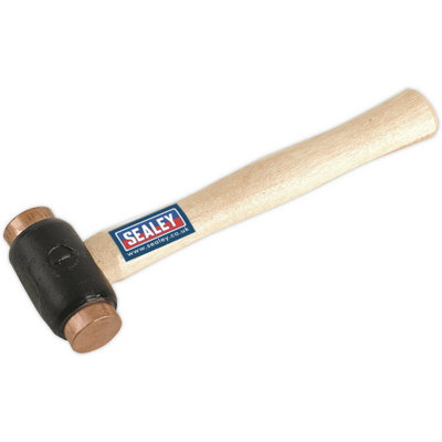 1.75lb Copper Faced Hammer - Hickory Wooden Shaft - Extra Heavy ...