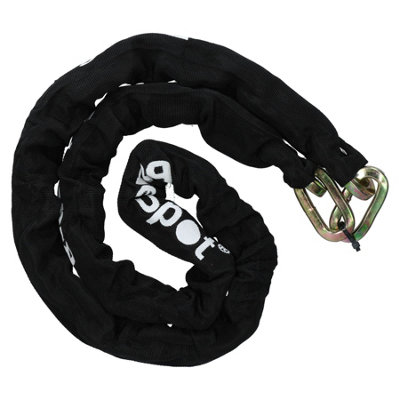 1.8 Metres x 10mm Square Link Heavy Duty Bike Security Chain with Nylon ...