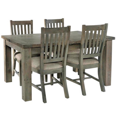 1.8M Extending Dining Table Solid Reclaimed Pine | DIY at B&Q