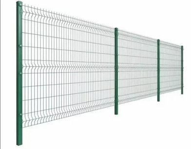 1.8m High V Mesh Security Fence - 5 Panels and Posts, Powder Coated ...