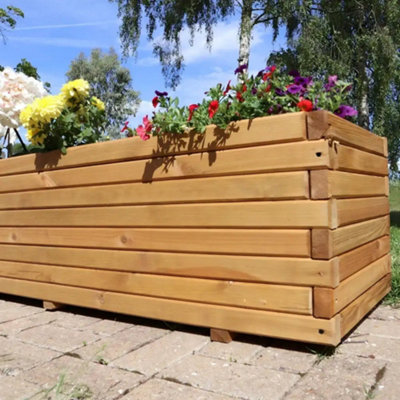 1.8m Pine Raised Trough Planter