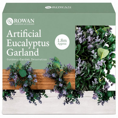 1.8M Purple Eucalyptus Garland Garden Trailing Flower Vine Outdoor