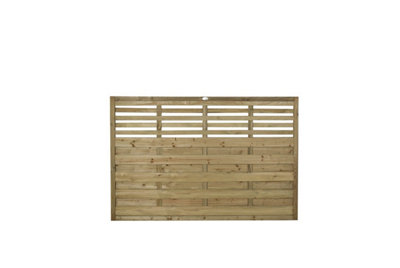 1.8M X 1.2M PRESSURE TREATED DECORATIVE KYOTO FENCE PANEL - PACK OF 3
