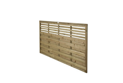 1.8M X 1.2M PRESSURE TREATED DECORATIVE KYOTO FENCE PANEL - PACK OF 3