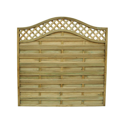 1.8m x 1.8m Pressure Treated Decorative Europa Prague Fence Panel ...
