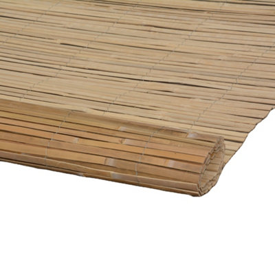 1.8m x 4m Bamboo Slat Fence Screen Roll Screening Fencing Privacy Sun ...
