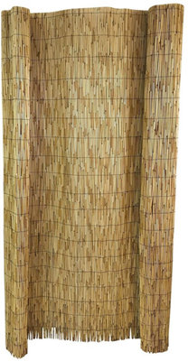 1.8m x 4m Natural Fence Peeled Reed Fencing Outdoor Garden Privacy