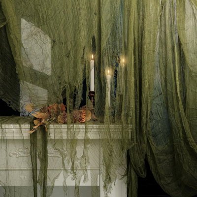 1.8x5M Halloween Creepy Cloth - Halloween Spooky Fabric Cloth - Scary ...