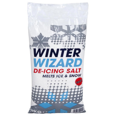 1 Bag (10kg) De-Icing Winter Salt White Grit Rock Salt Ice & Snow ...