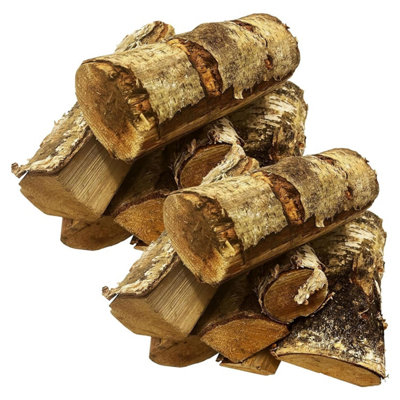 1 Bag Easy To Light Ready To Burn 22 Litre Dried Firewood Logs For Open ...