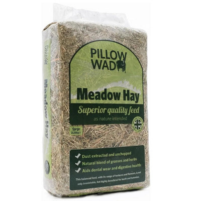 1 Bag Of 2.25kg Fresh Meadow Hay For Small Animals Natural Feed Dried Grass