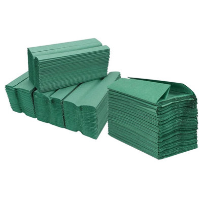 1 Box (2,520 Sheets) 1 Ply Large Tissue for Washrooms & Kitchens Green ...