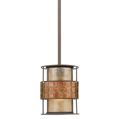 1 Bulb Ceiling Pendant Light Fitting Renaissance Copper LED E27 60W ...