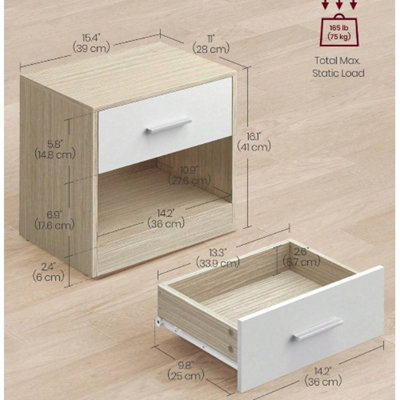 1 DRAW CHEST BEDSIDE TABLE BEDROOM