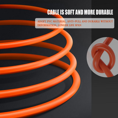 1 Gang 20M Cable 13A Extension Lead, Orange