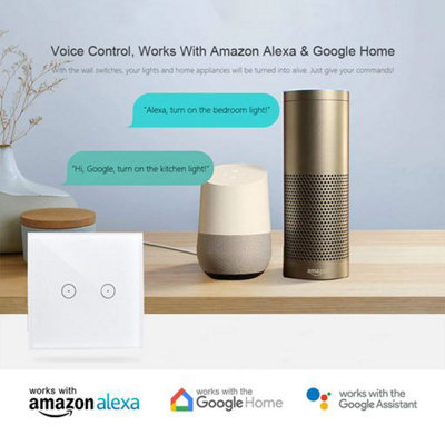 1 Gang Smart Touch Switch with Timer, Smart Light Switch Works with ...