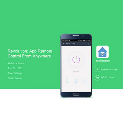 1 Gang Smart Touch Switch with Timer, Smart Light Switch Works with ...