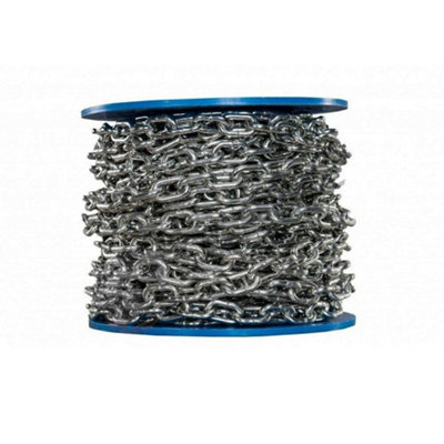 1 metre of 3 mm Strong Hot Dipped Galvanized Heavy Duty Steel Chain