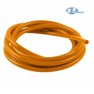1 Metre Orange Silicone Vacuum Hose/Turbo Rubber Tube Air Water Pipe ...
