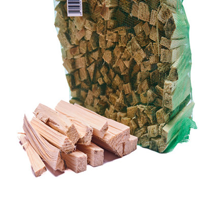 1 Pack of Maxchips Briquette Log, 1 Net of Kiln Dried Kindling and 1 ...