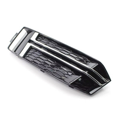 1 Pair Car Front Bumper Fog Light Grille For Electroplated