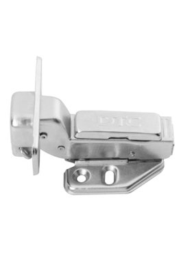 1 Pair of 110 Degree Soft Close Hinges for Half Overlay Cabinet Doors ...