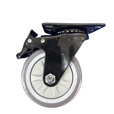 1 pc Swivel Castor Wheel with Brake Fixed Swivel 4"