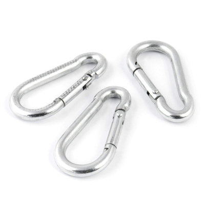 1 pcs of 12 mm x 120 mm Carabiner Spring Loaded Snap Hook Clip Buckle