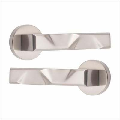 1 Set Nova Design Euro Lock Complete Door Handle Set Thumbturn Satin ...